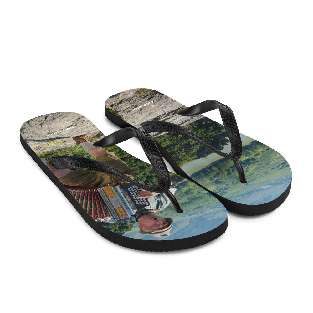 Accordion Oktoberfest Flip-Flops