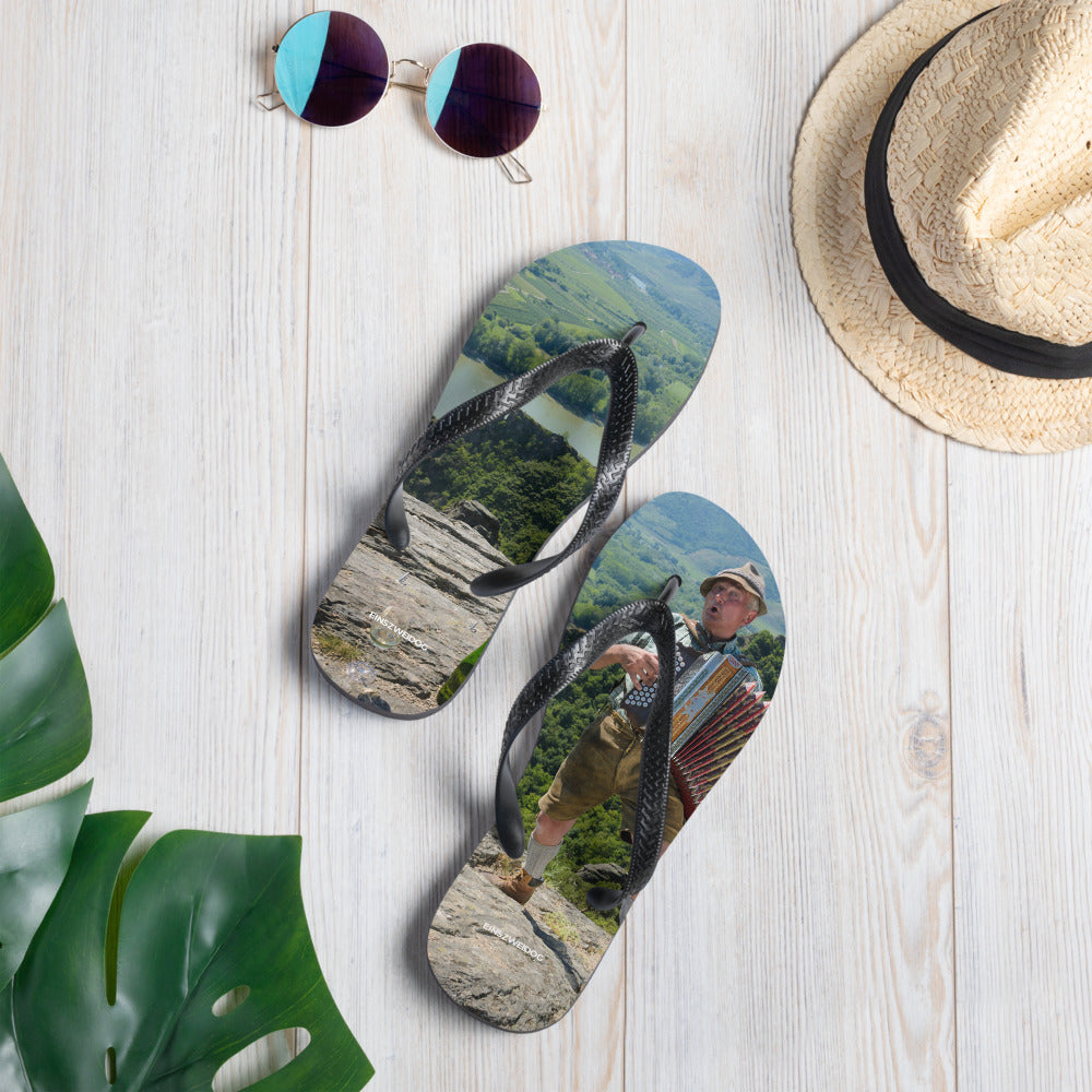 Accordion Oktoberfest Flip-Flops